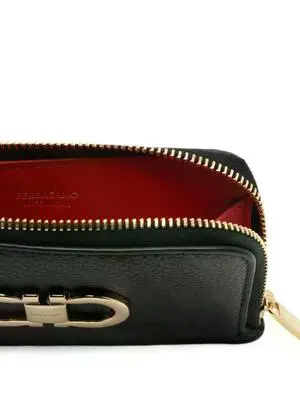 FERRAGAMO Gancini Pebbled-leather Cardholder
