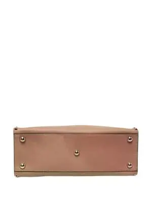 Valentino Garavani 2000-2017 Leather Rockstud Dome Shopper Satchel