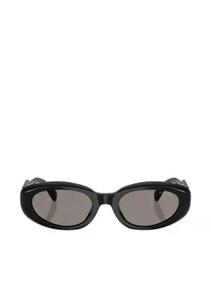Miu Miu Oval-frame Sunglasses - Black