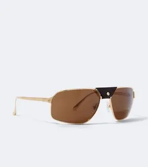 Cartier Santos De Aviator Sunglasses