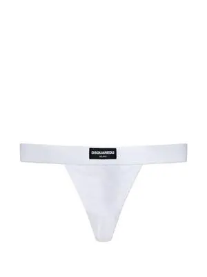 Dsquared2 Logo-patch Thong - White