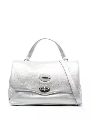 ZANELLATO Baby Postina Leather Cross Body Bag - Silver