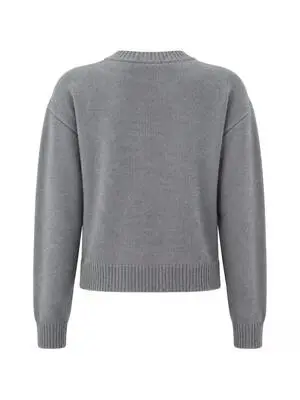 MSGM Rabbit-intarsia Crew-neck Sweater