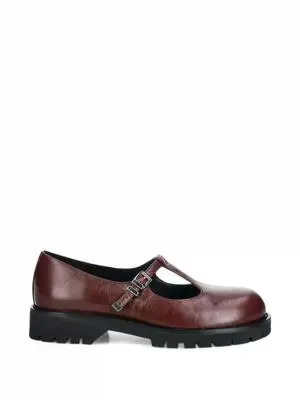 Michael Kors Darrington Leather Mary Jane Loafers - Red