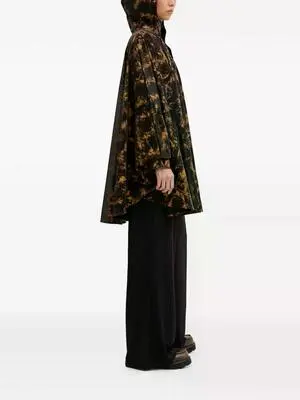 Rains Hooded Patterned Cape