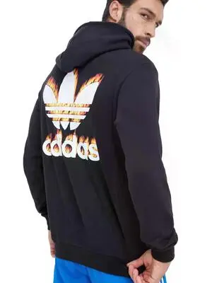 Adidas Trefoil Flame-print Hoodie