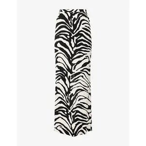 RAT AND BOA Cristi Zebra Woven Maxi Skirt
