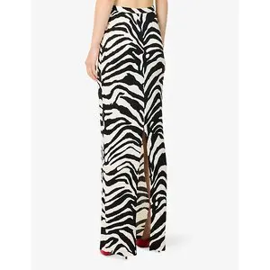 RAT AND BOA Cristi Zebra Woven Maxi Skirt