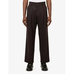Nn07 Kay Pleated Wool-blend Trousers