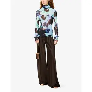RAT AND BOA Sole Floral Mesh Top