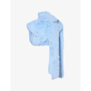 JADED LONDON Saskia 2-in-1 Faux Fur Shrug - Blue