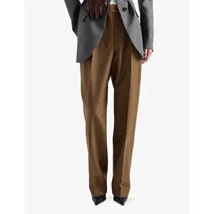 Prada Straight-leg High-rise Wool Trousers