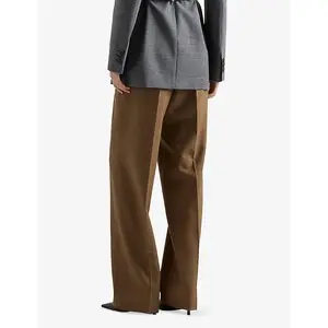 Prada Straight-leg High-rise Wool Trousers