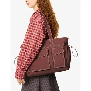 DAMSON MADDER Eliza Nylon Tote Bag - Choc
