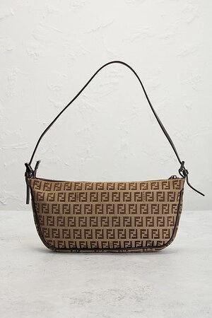 Fendi Zucchino Pochette Shoulder Bag