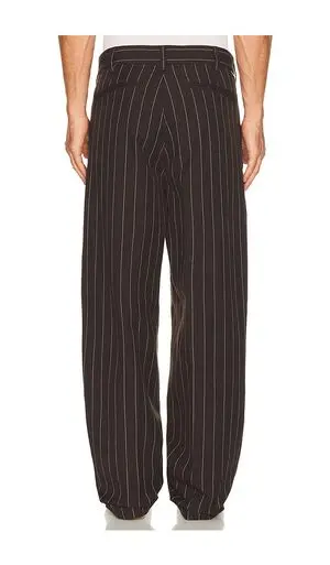 Obey Dean Stripe Pleated Pant - Black
