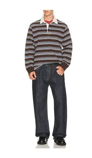 CORRIDOR Mini Stripe Long Sleeve Rugby