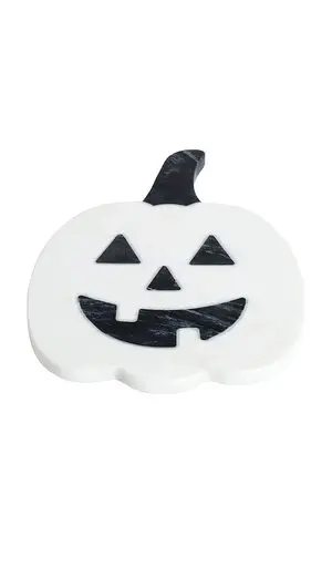 POPPY LANE Halloween Pumpkin Marble Charcuterie Board - Multi