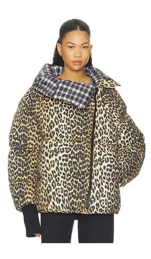 GANNI Future Nylon Printed Quilt Puffer