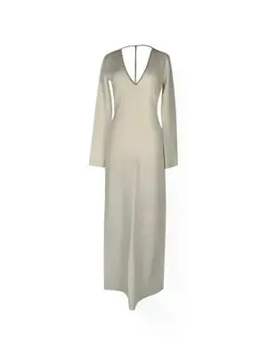 Galvan V-neck Long-sleeve Dress