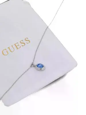 Guess Divine Crystal-pendant Cable-chain Necklace