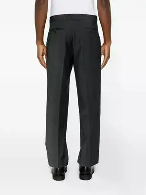 AMARANTO Pleated Straight-leg Tailore Trousers