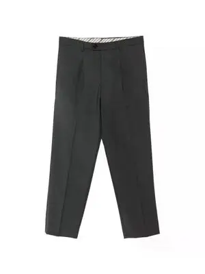 AMARANTO Pleated Straight-leg Tailore Trousers - Grey