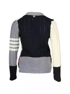 Thom Browne 4 Bar Cable-knit Cardigan
