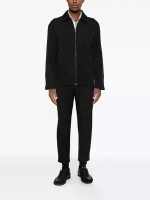 Imperial Zip-up Elasticated-hem Shirt