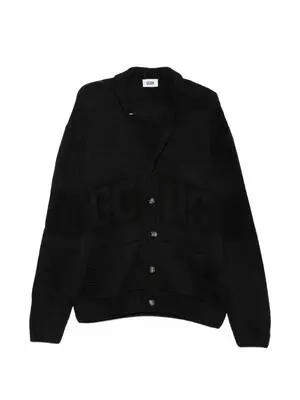 Gcds Logo-intarsia Knit Cardigan