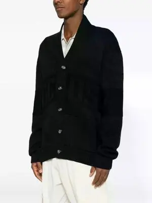 Gcds Logo-intarsia Knit Cardigan
