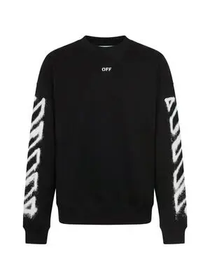 Off-White Arrows Spray-paint Sweatshirt - Black