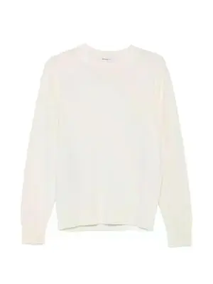 KANGRA Crew-neck Ribbed-trim Sweater - Neutrals