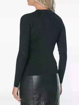 Armani Exchange Ribbed-knit V-neck Cardigan