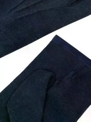 Boggi Milano Gloves In Wool Jersey - Blue