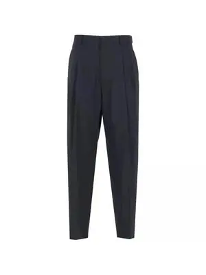 Emporio Armani Double-pleated Wide-leg Trousers