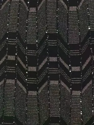 D.exterior Sequin-embellished Geometric-pattern Midi Skirt