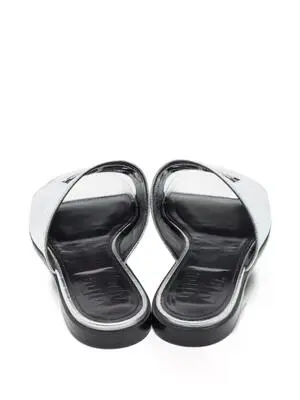 Givenchy 4g Croc-embossed Slides
