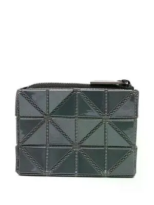 Issey Miyake Geometric-panelled Passport Case - Grey