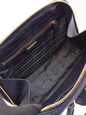 Prada 2013-2026 Medium Saffiano Trimmed Re Nylon Re Edition 1978 Handbag Satchel - Blue