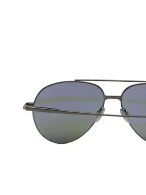 Linda Farrow Marcelo Pilot-frame Sunglasses - Grey