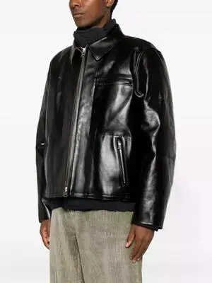 Sacai Leather Panelled Jacket
