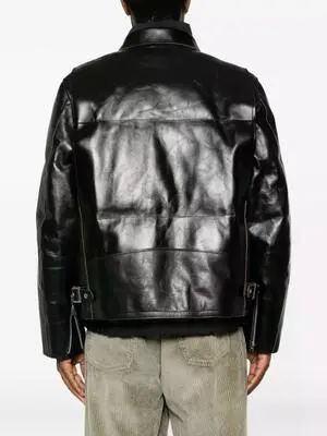 Sacai Leather Panelled Jacket