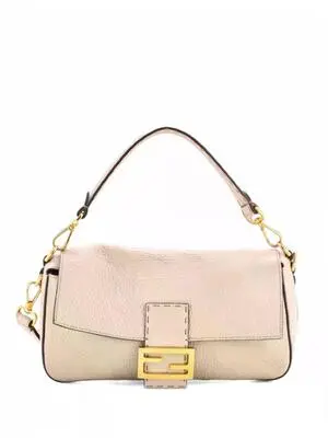 Fendi Selleria Baguette Nm Bag Leather Medium Shoulder Bag