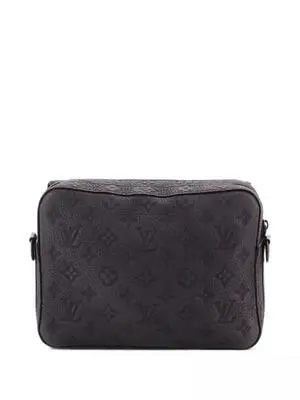 LOUIS VUITTON Steamer Messenger Bag Monogram Taurillon Leather Crossbody Bag