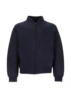 Etro Jacquard Bomber Jacket With Arnica Motif - Blue