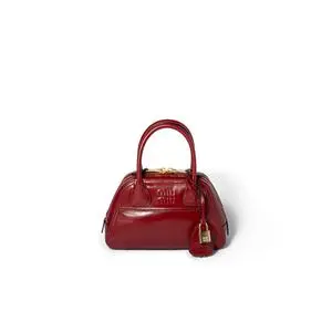 Miu Miu Vivant Shiny Leather Mini-bag - Ruby Red