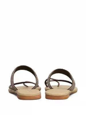 MC2 SAINT BARTH Cora Ring Sandals With Rhinestones