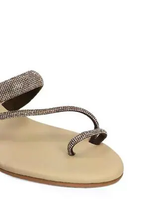 MC2 SAINT BARTH Cora Ring Sandals With Rhinestones