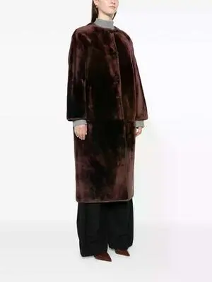 ARMA Rilana Faux-fur Coat - Red